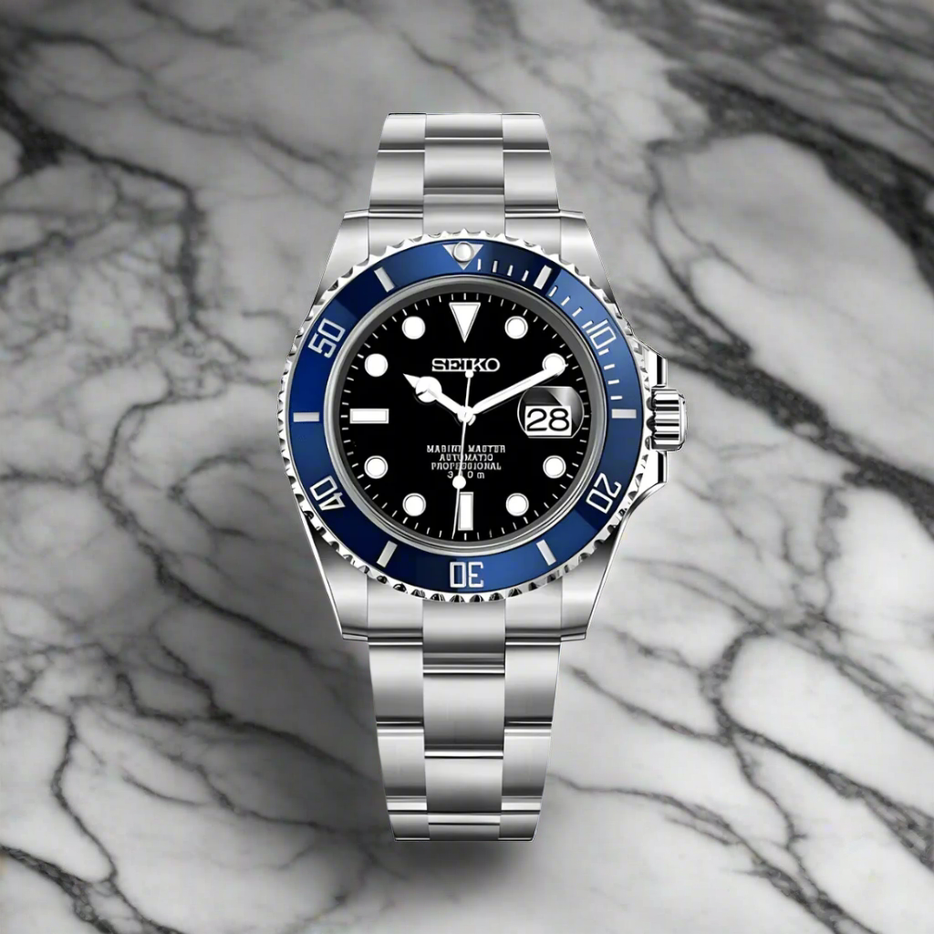 Seiko Mod Submariner Blue Black – Houseofmods